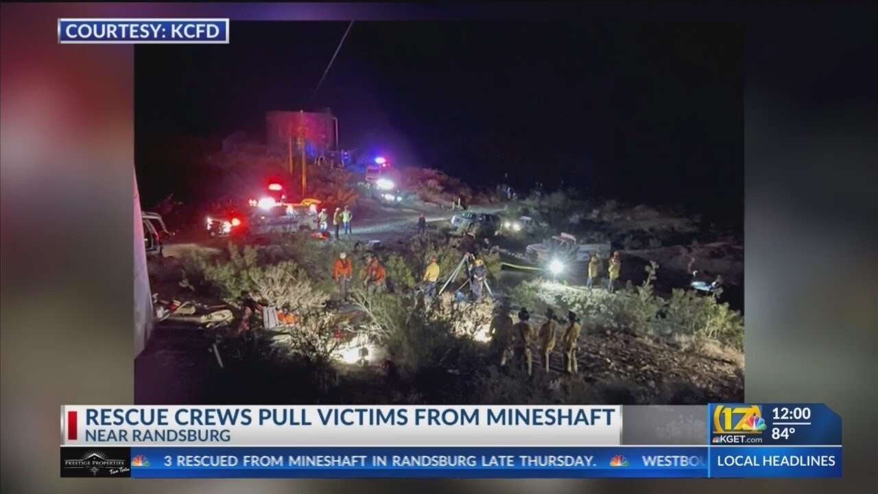 3 rescued, 1 airlifted from mineshaft in Randsburg: KCFD - YouTube