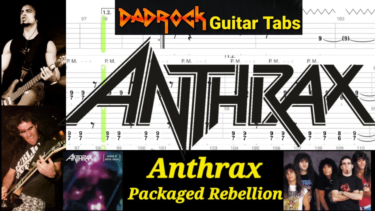 Packaged Rebellion - Anthrax - Guitar + Bass TABS Lesson - YouTube