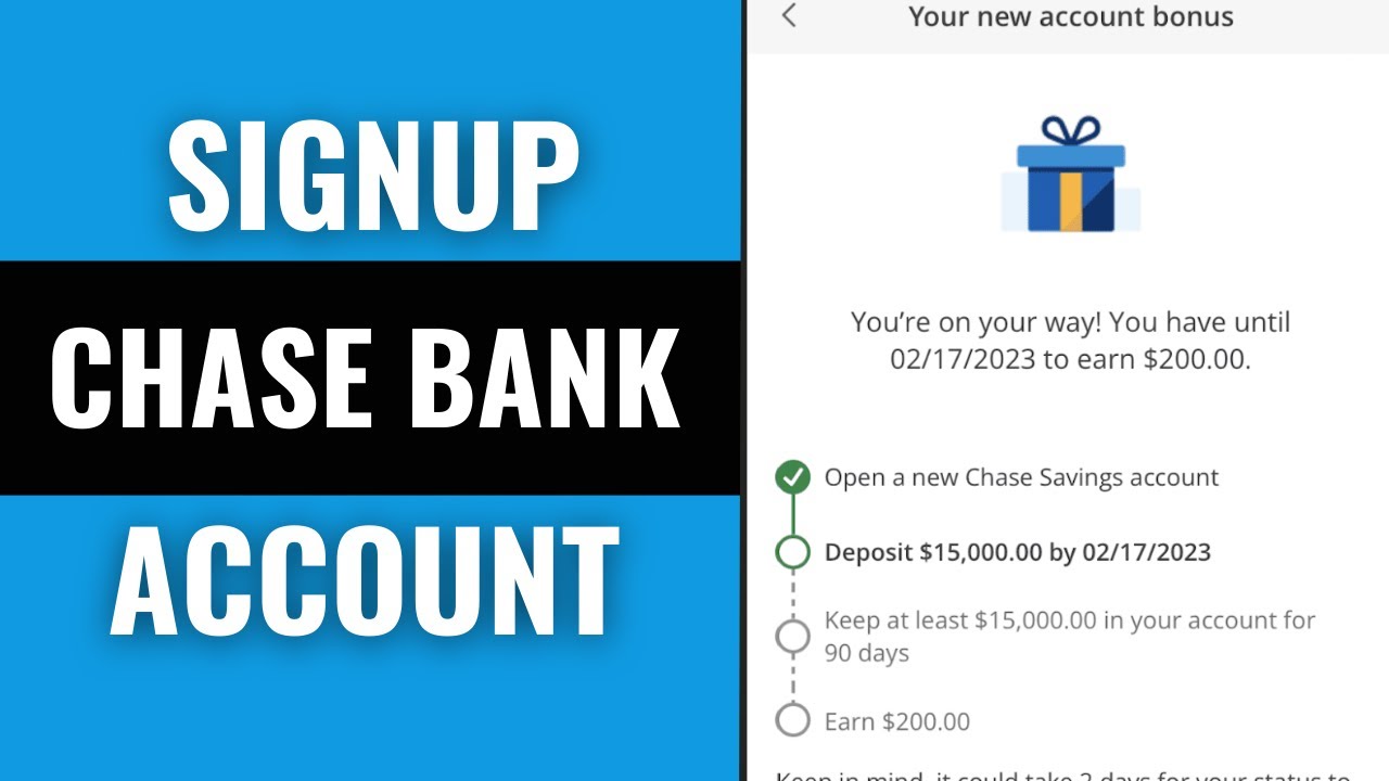Chase Bank Sign up (2025) - YouTube