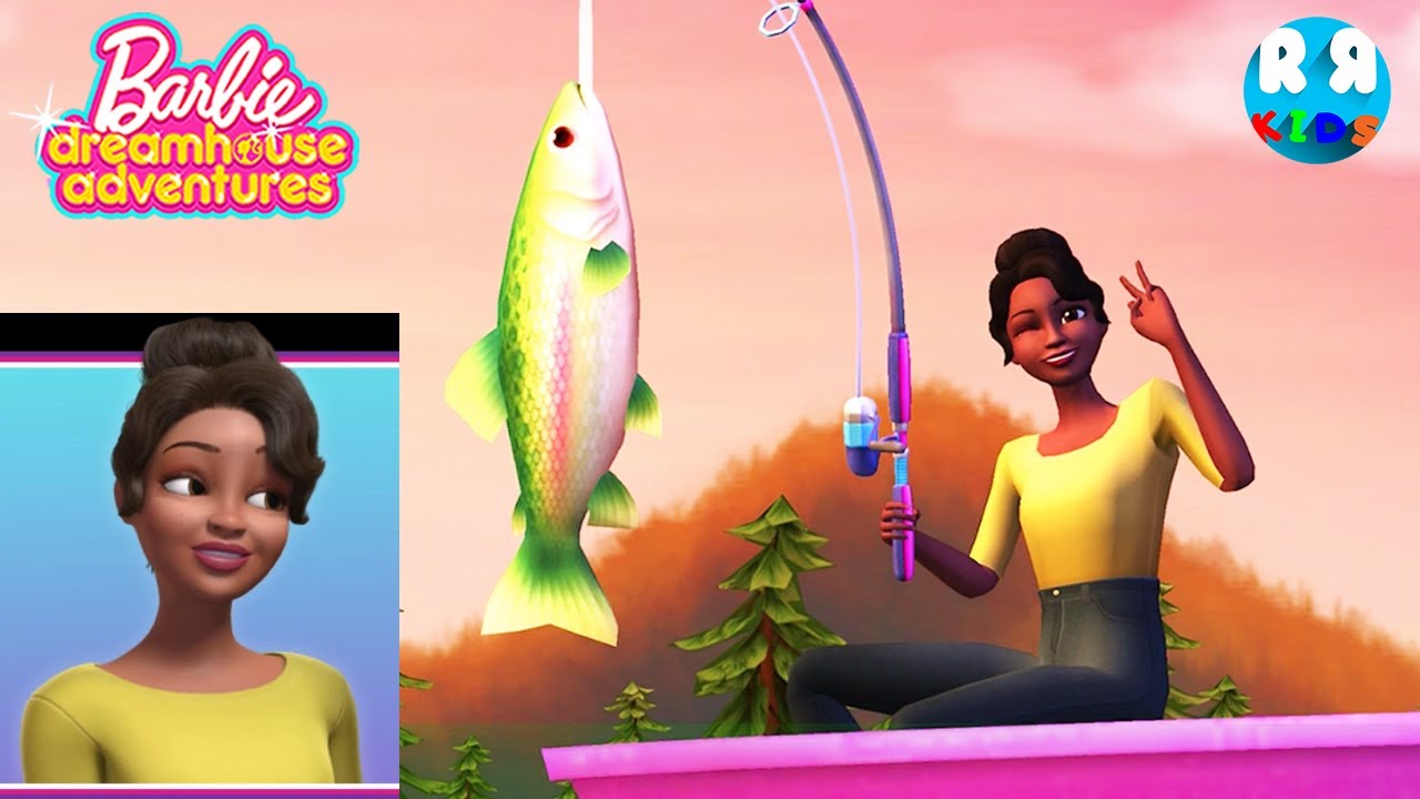 Barbie Dreamhouse Adventures - Fishing Frenzy with Mama Simone - YouTube
