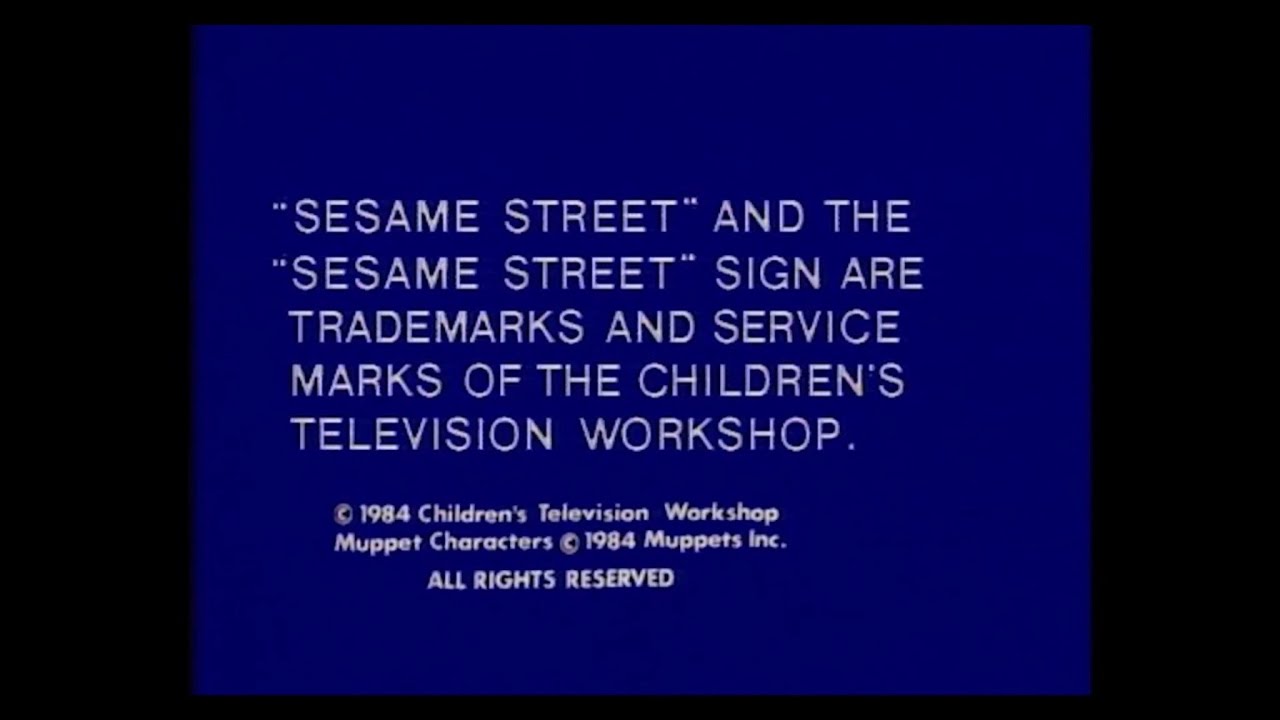 Sesame Street Funding Credits (1984, Blue Background) - YouTube