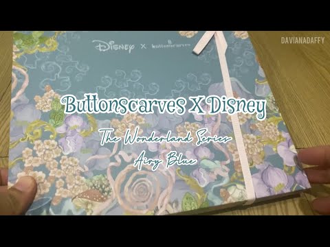 Unboxing Buttonscarves X Disney , The Wonderland Series ~ Airy Blue ...