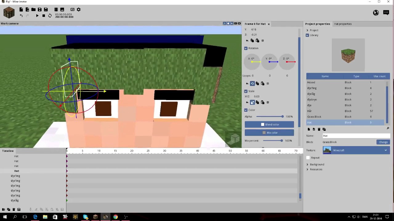 I making a rig in mine-imator - YouTube
