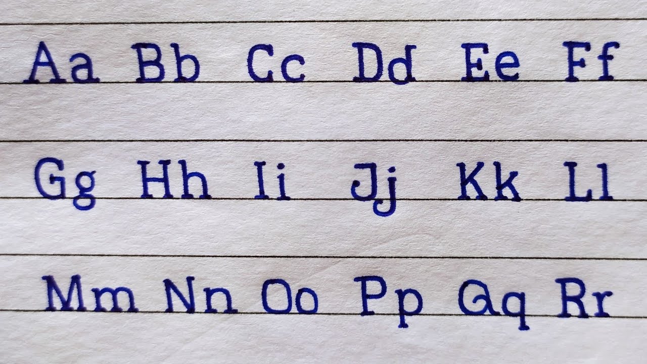 Learn English Letters Aa Bb Cc Dd | Handwriting Practice for Beginners ...