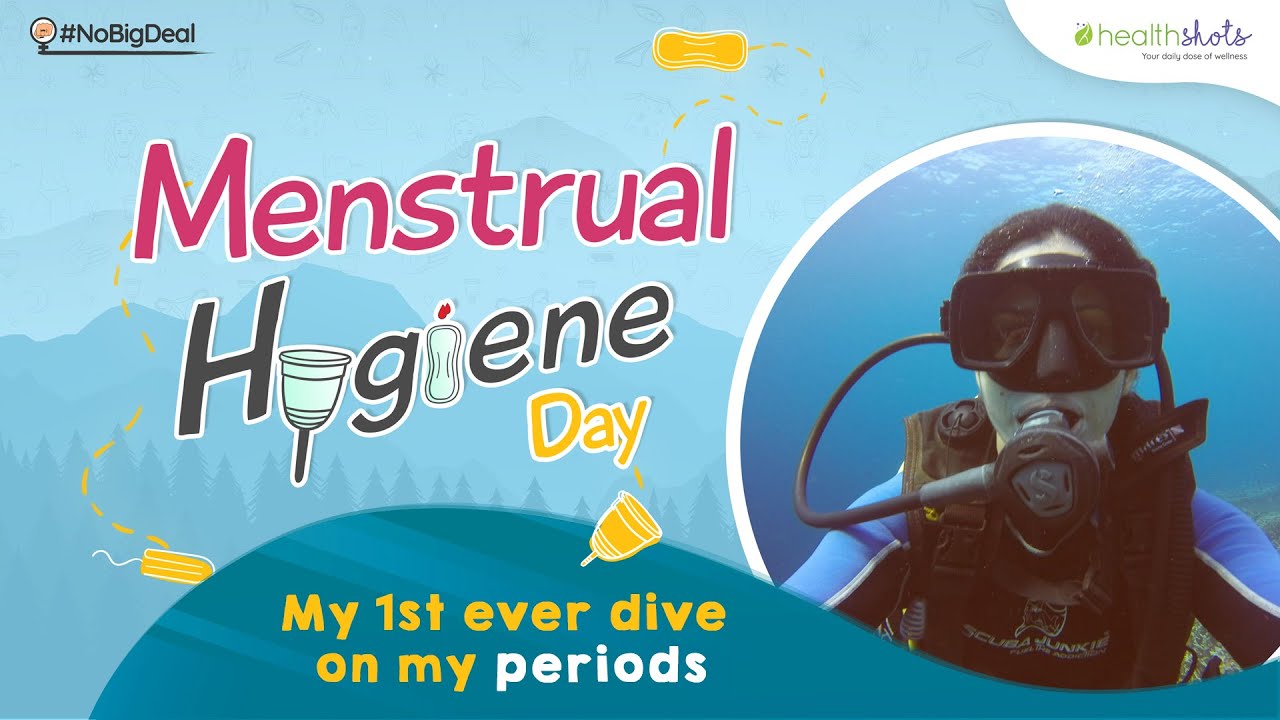 My 1st ever dive on my periods - YouTube