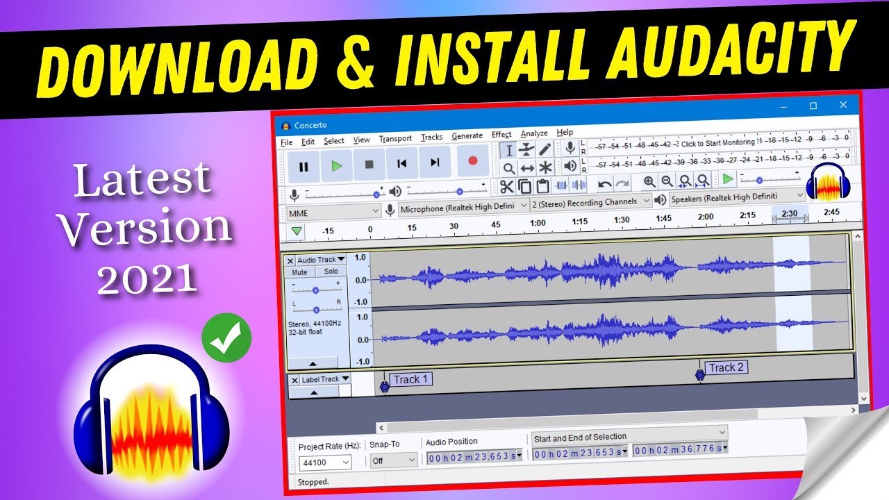 How To Download And Install Audacity In Windows 10 | PC And Laptops ...