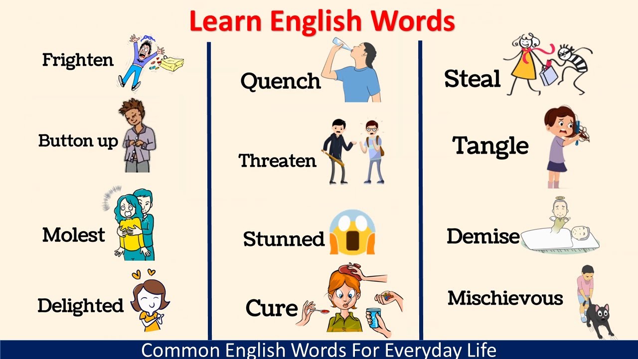20 English Vocabulary Words | Learn English Words | Common English ...