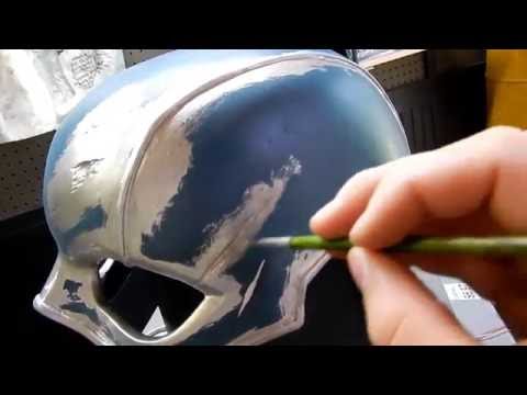 QUICK & EASY Battle Damage For Cosplay Helmets - YouTube