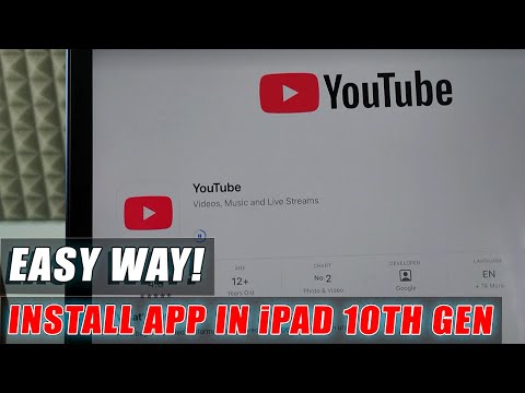 how to install youtube in ipad 10th generation?