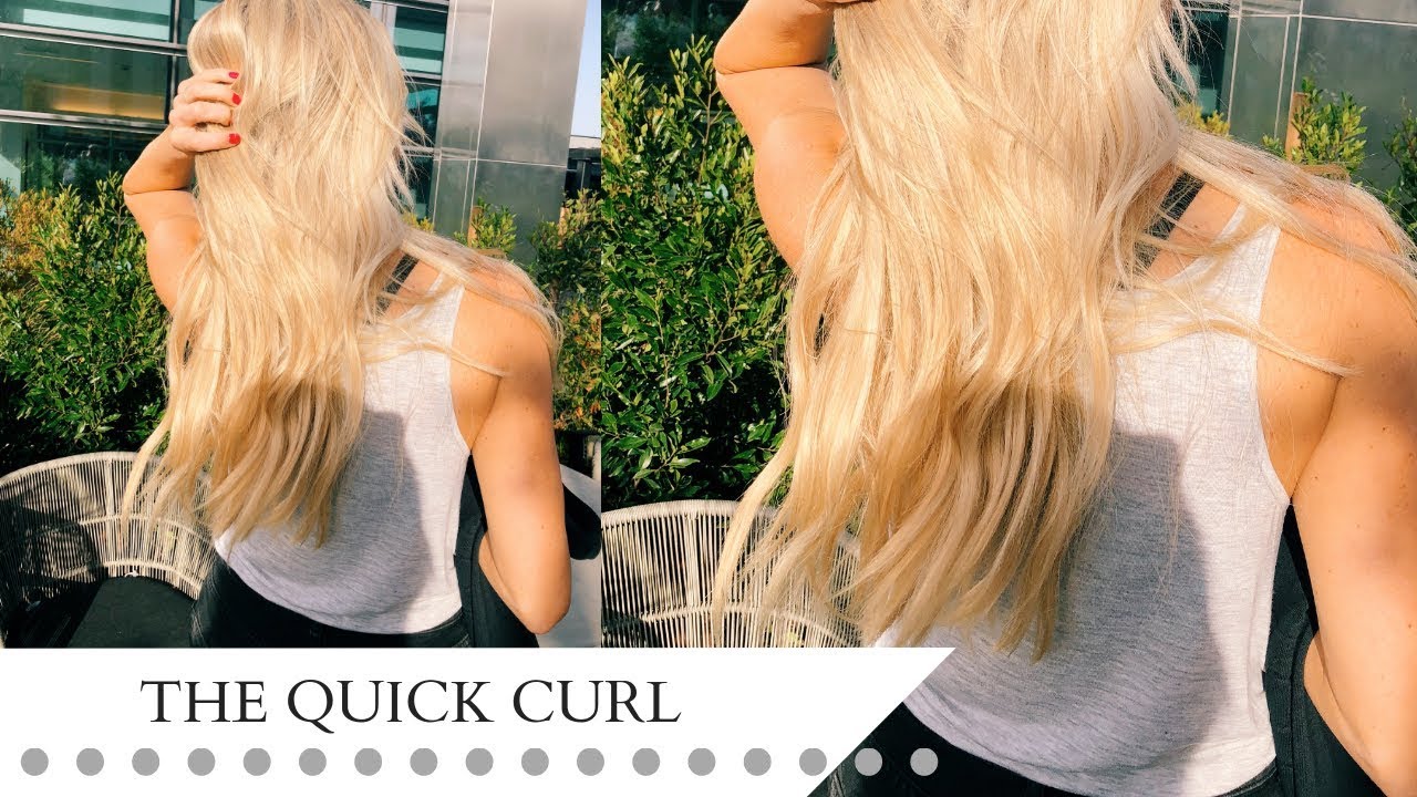 LAURA'S "QUICK CURL" HAIR TUTORIAL - YouTube