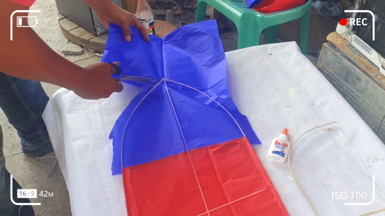 Kite making,.9 Tails Kite (Mandal) || Philippines... pipa lll layangan ...