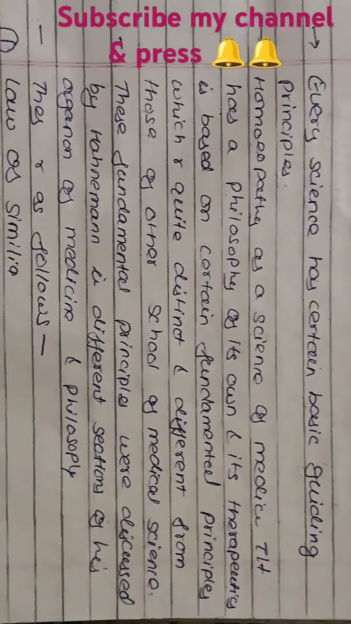 CARDINAL PRINCIPLES \\ Organon of medicine\\ By Dr Shikha \\ - YouTube