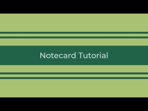 Public Speaking Notecard Tutorial - YouTube