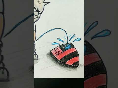 Como desenhar Vasco vs flamengo #shorts #shortsvideo