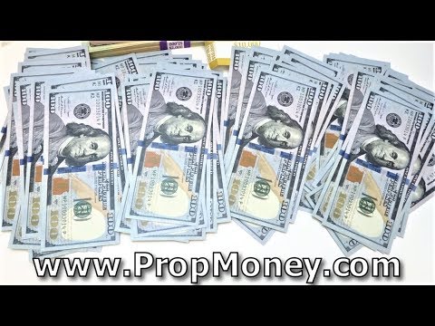 Prop Money $10,000 in $100 Bills Counting from PropMoney.com - YouTube