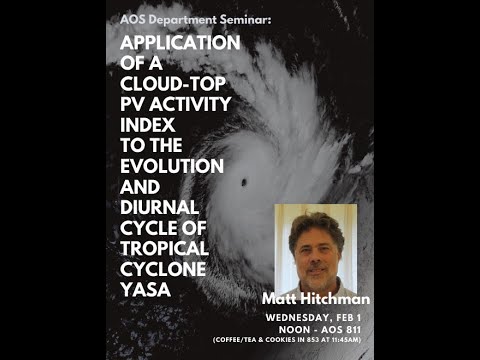 UW-AOS Department Seminar - 2/1/2023 - Matt Hitchman - YouTube