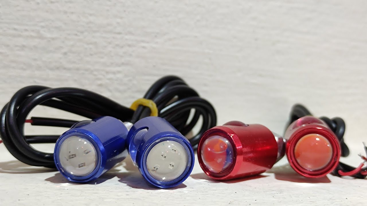 Bike Mini Led Indicators Dual Led Screw Nut Mini Led Light - YouTube
