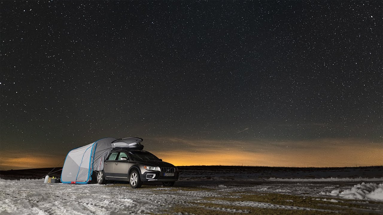 Escape to the Countryside: Winter Camping in a Heated Tent with Volvo ...