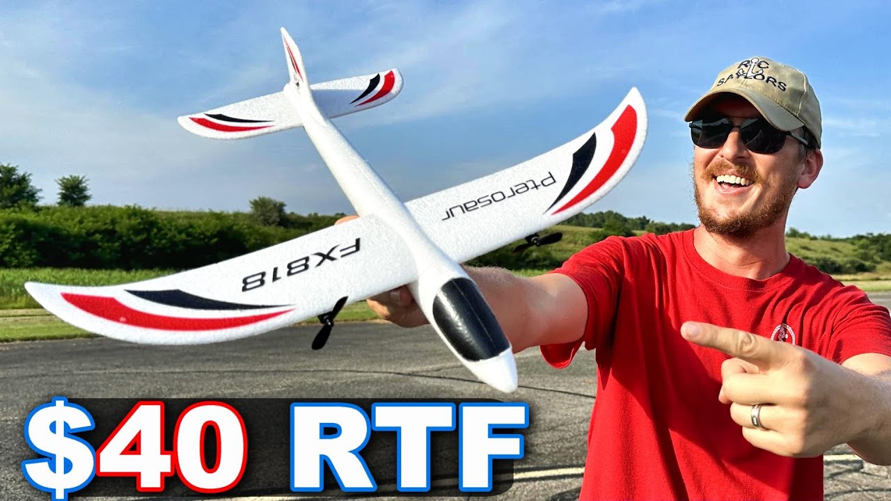 GREAT $40 RC Plane Sold In America RTF Ready To Fly - FX818 Pterosaur ...