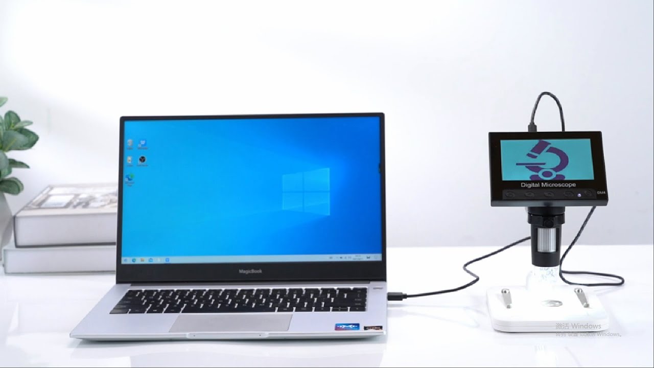 4.3 inch digital microscope, coin microscope, 50X-1000X magnification ...