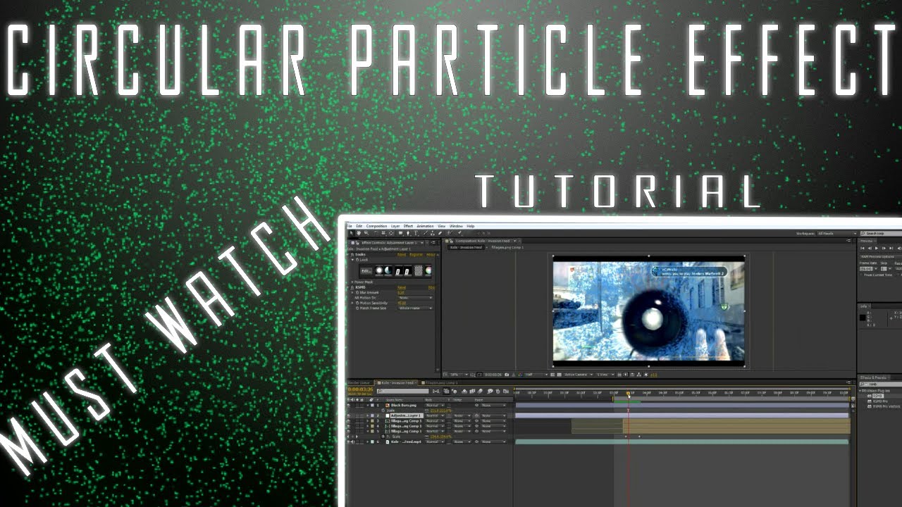 After Effects: Circular Particle Effect (NO PLUGINS) | SICKasFRITZ ...