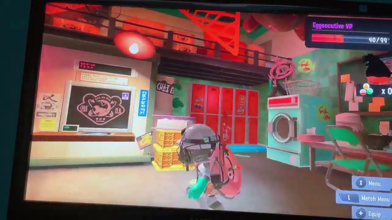 Splatoon 3 me buying the white slop suit in salmon run - YouTube