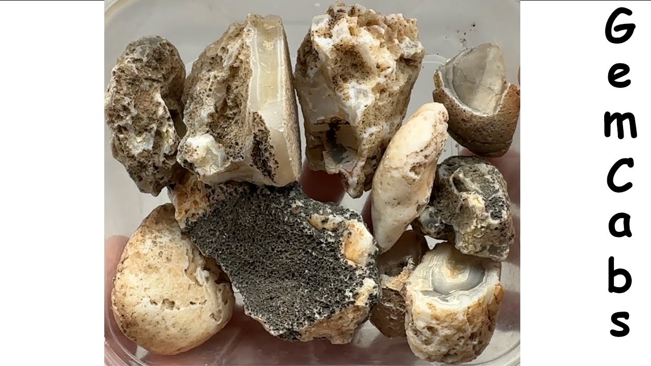 Group of Arizona Gila Bend Mountain Agates Cut Open to Reveal the ...