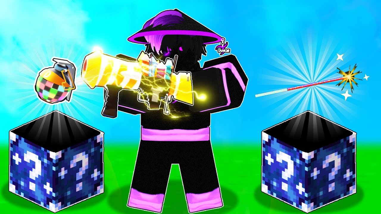 They added the NEW FIREWORK LAUNCHER in Roblox Bedwars.. - YouTube