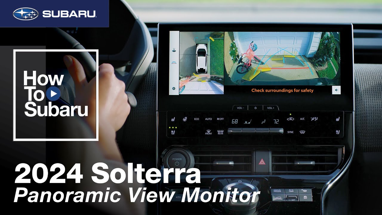 Subaru Solterra | How-To Panoramic View Monitor (2024) - YouTube