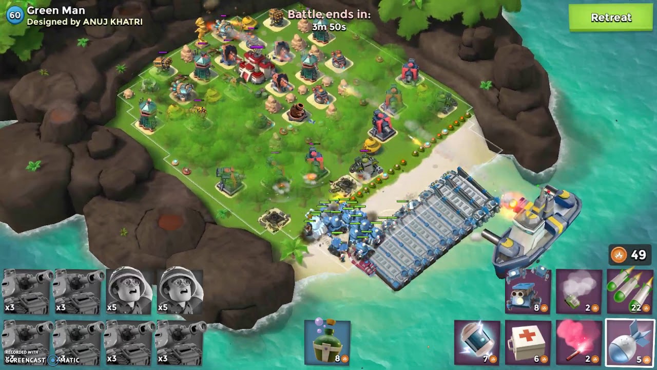 Destroying "Green Man" Enemy Base. - YouTube