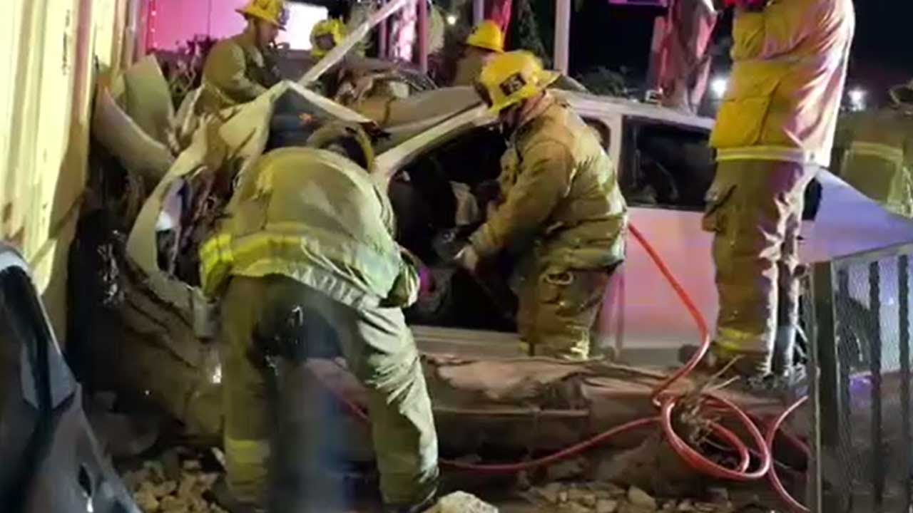 Extrication: Car Crashes into Home in CA - YouTube
