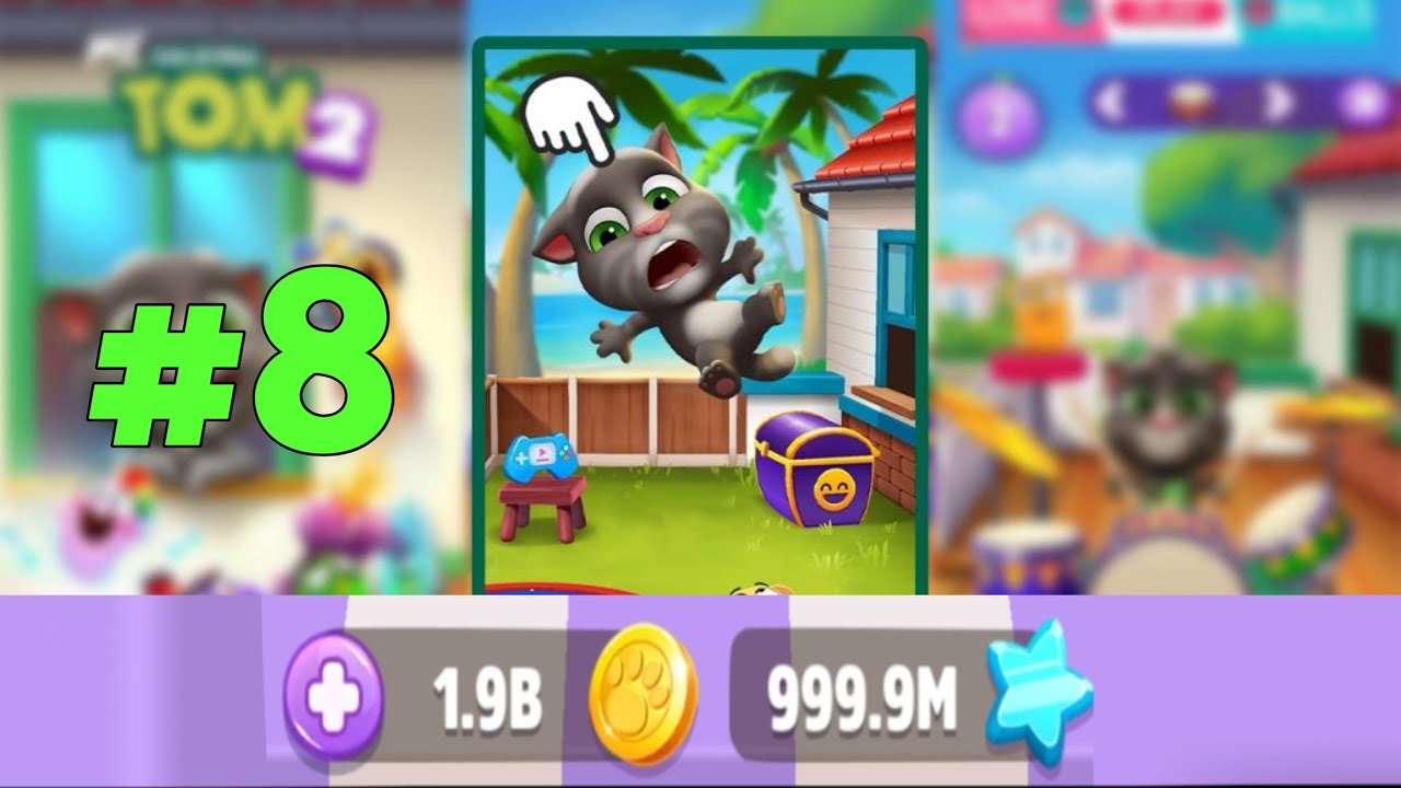 Tom made enjoy - Unlimited Money - Part 8 - My Talking Tom 2 - GAMEPLAY ...