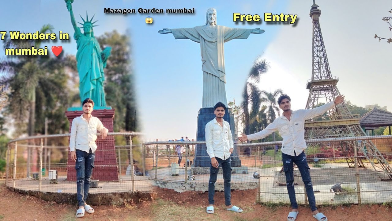 Seven Wonders Of World In Mumbai😱 || Joseph Baptista Garden Mazagon 😍 ...