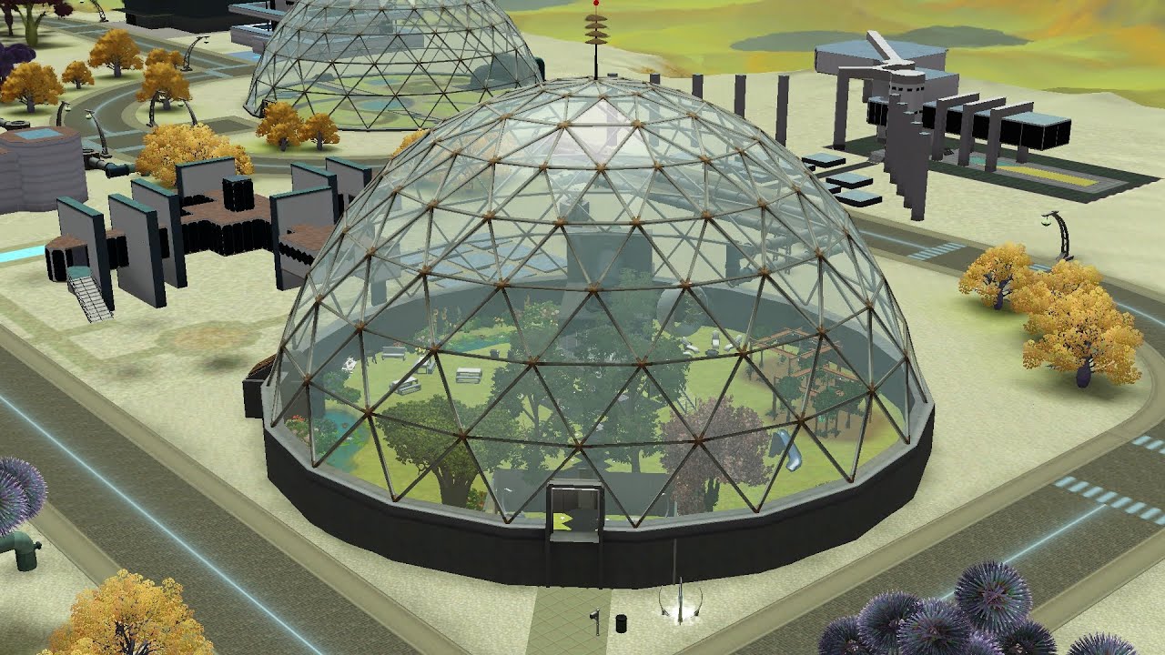 Sims 3 - Under The Dome Garden and Underground Community - YouTube