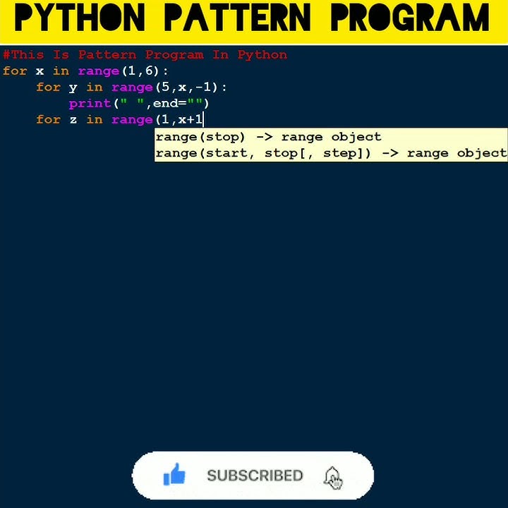 #python 35 To Print Pattern Program In Python | Computer Programming | #shorts #coding # ...