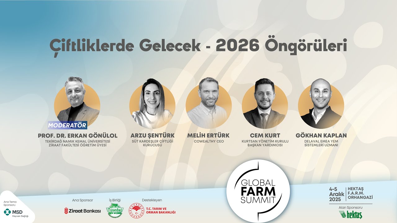 Çiftliklerde Gelecek - 2026 Öngörüleri / Global Farm Summit 2025 - YouTube