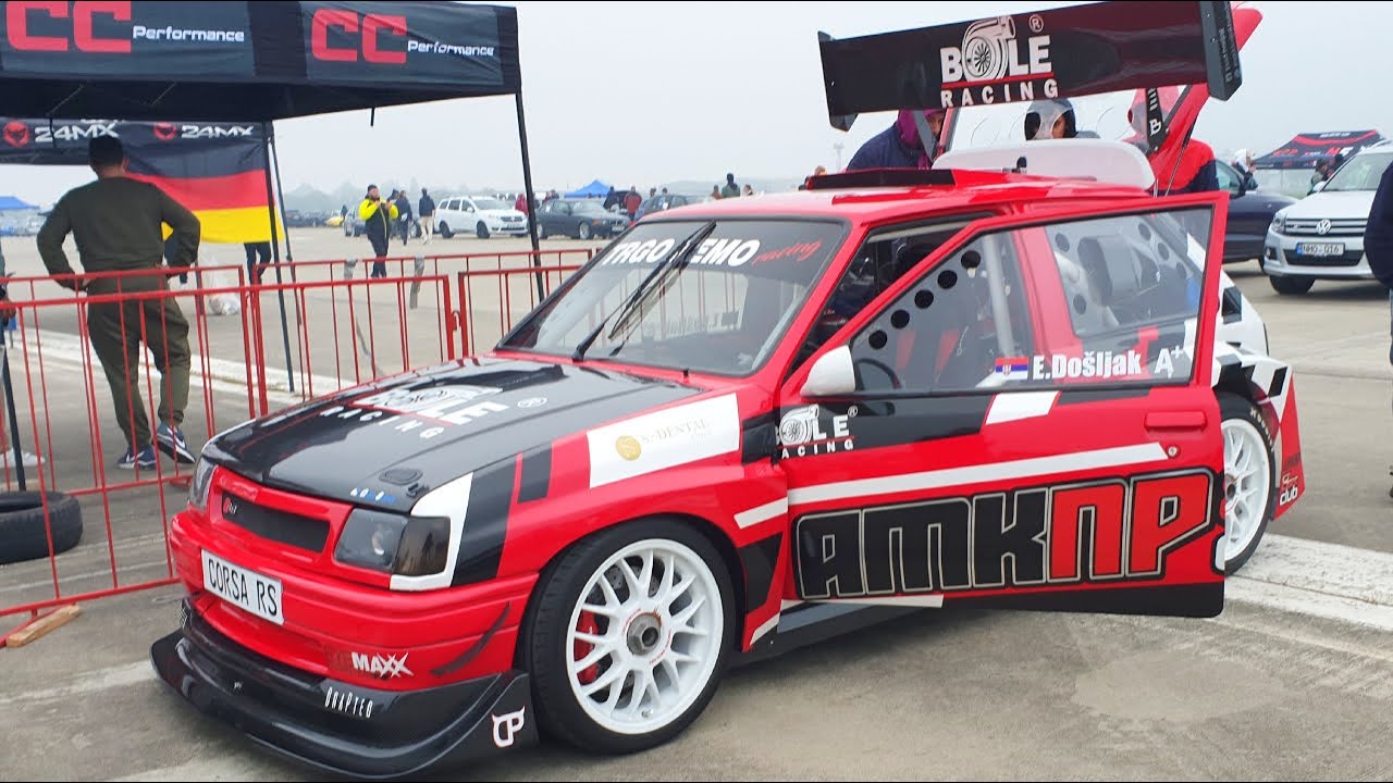 Opel Corsa RS 3.0 Turbo 1000 hp RWD - Drag Race Arad Oct. 2022 - YouTube