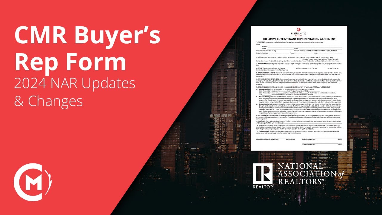 CMR Buyer's Representation Form | 2024 - YouTube
