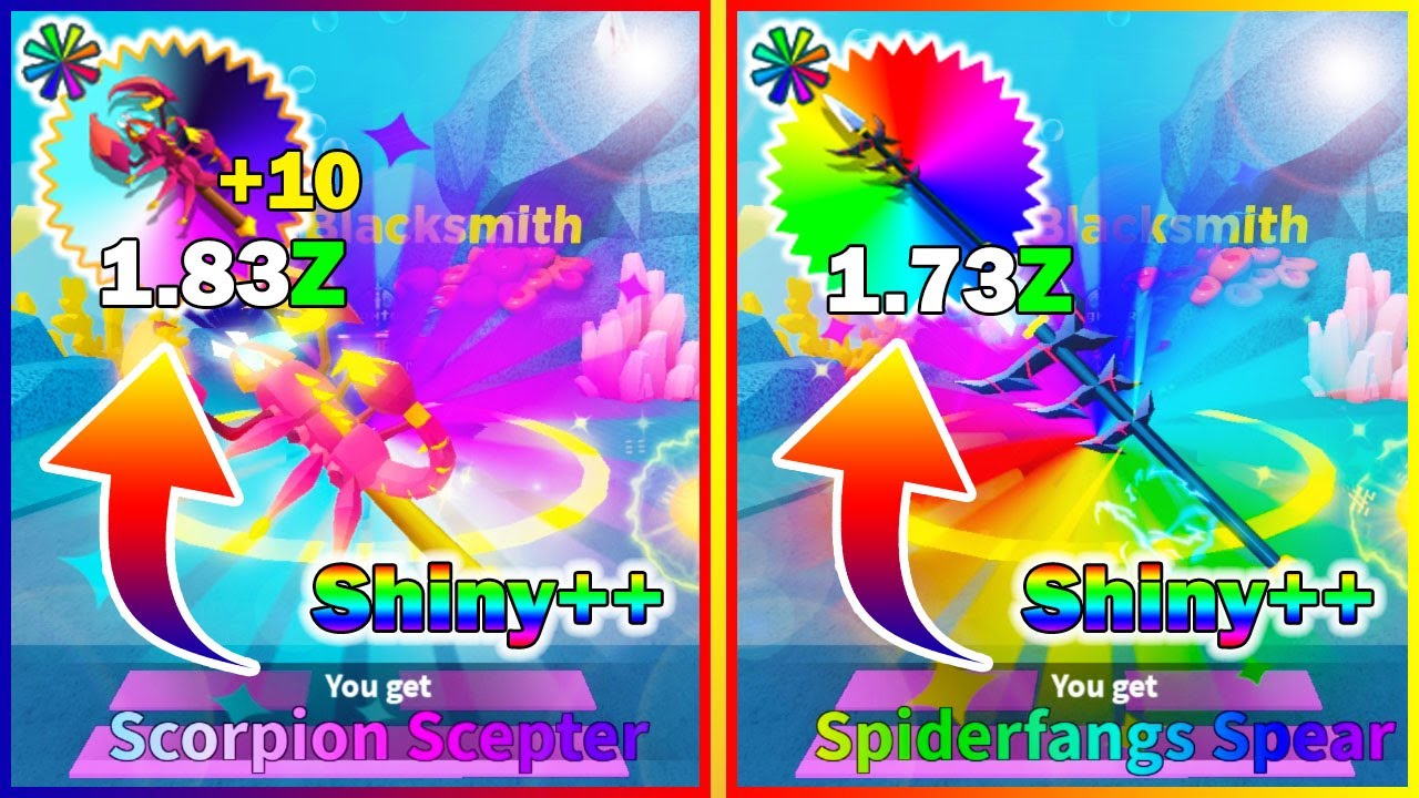 Making Shiny++ World 34 Weapons in Weapon Fighting Simulator | Roblox ...