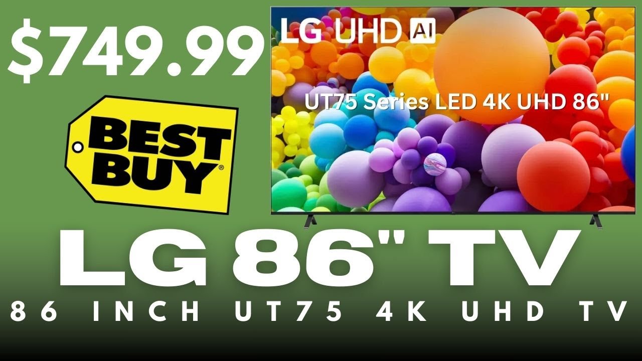 LG 86 INCH TV 86UT75 (2024) MASSIVE 86" 4K Smart TV for Under $750! 😲 ...