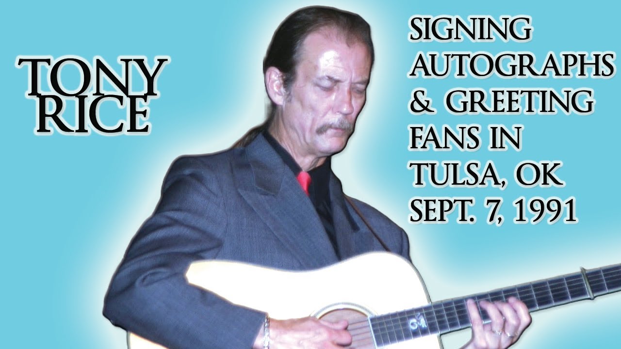 Tony Rice signing autographs and greeting fans- Tulsa, OK- 1991 - YouTube