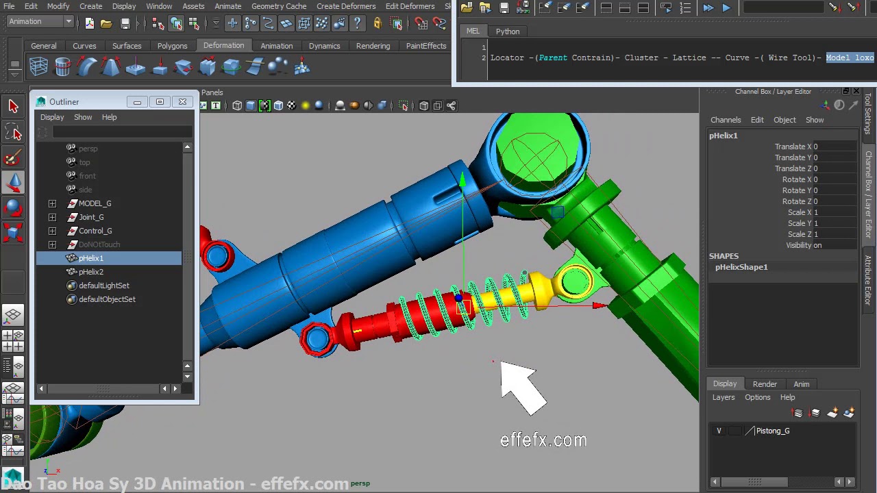 Hướng dẫn Rigging Maya Bài 3 Rig Chân Robot Phần 6 - YouTube