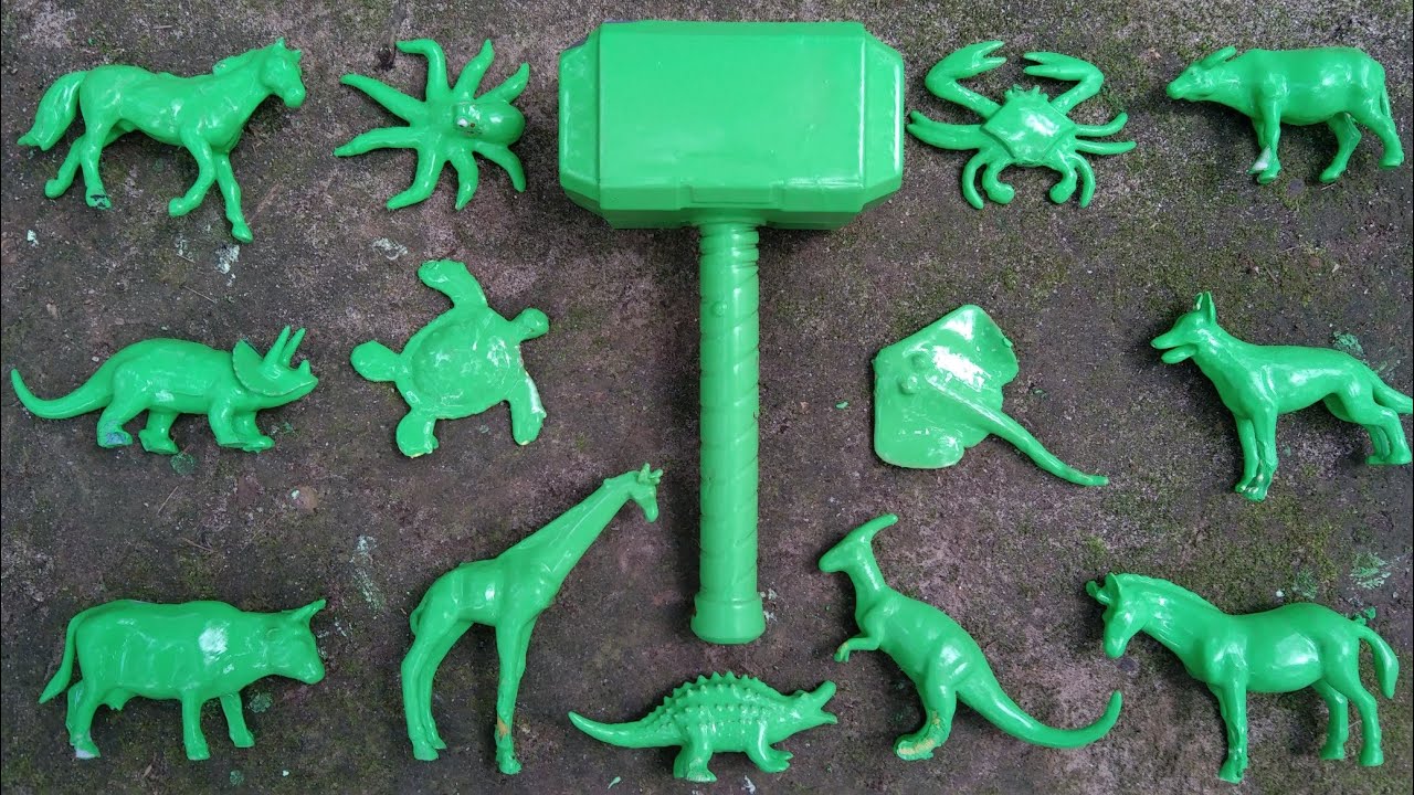 Menemukan hewan berwarna: Sapi, kuda, kerbau, serigala, kepiting, zebra ...