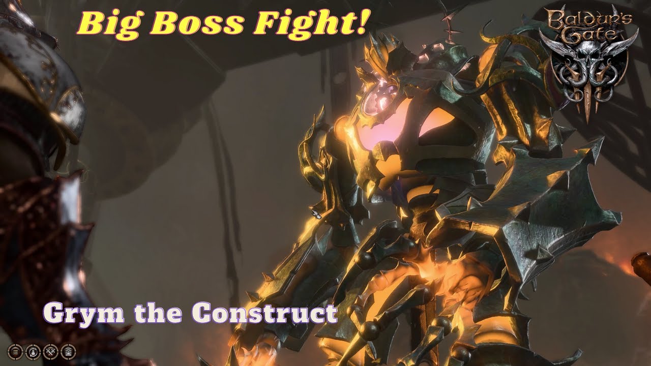 Baldur's Gate 3, Boss Fight, Grym The Construct - YouTube