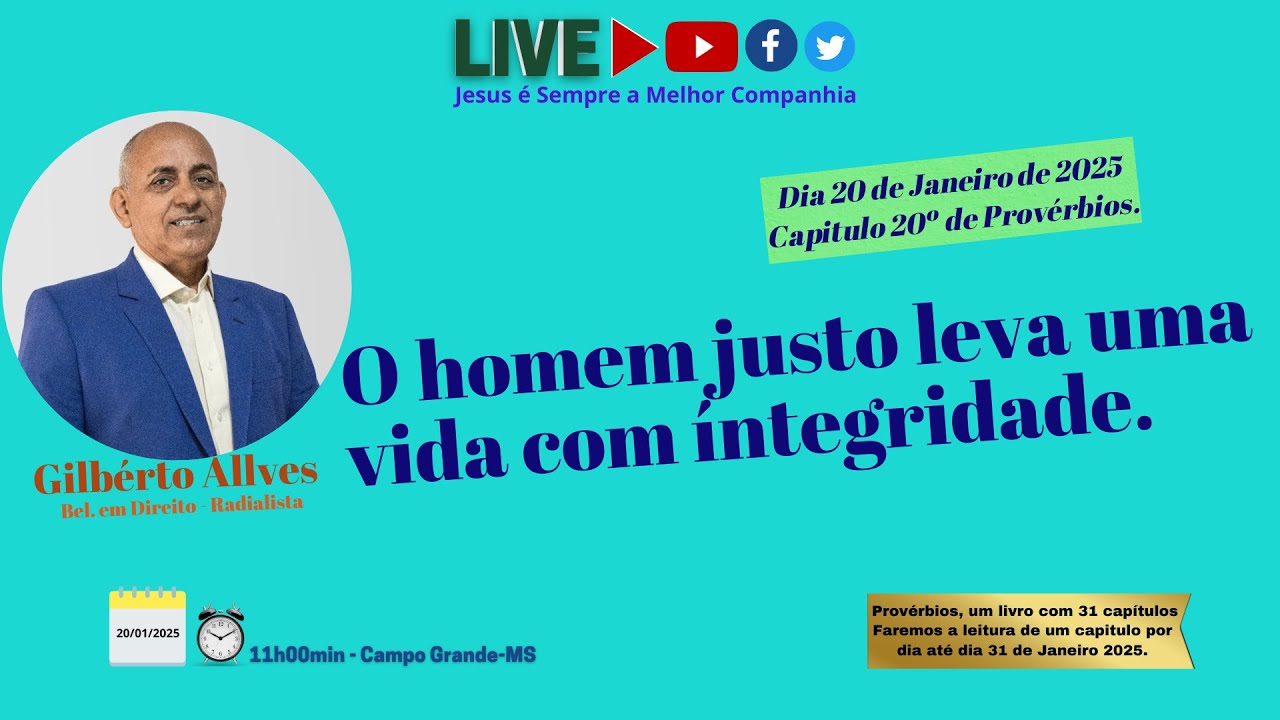 O homem justo leva uma vida com integridade. - YouTube