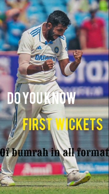 First wickets of Bumrah's in all formats - YouTube