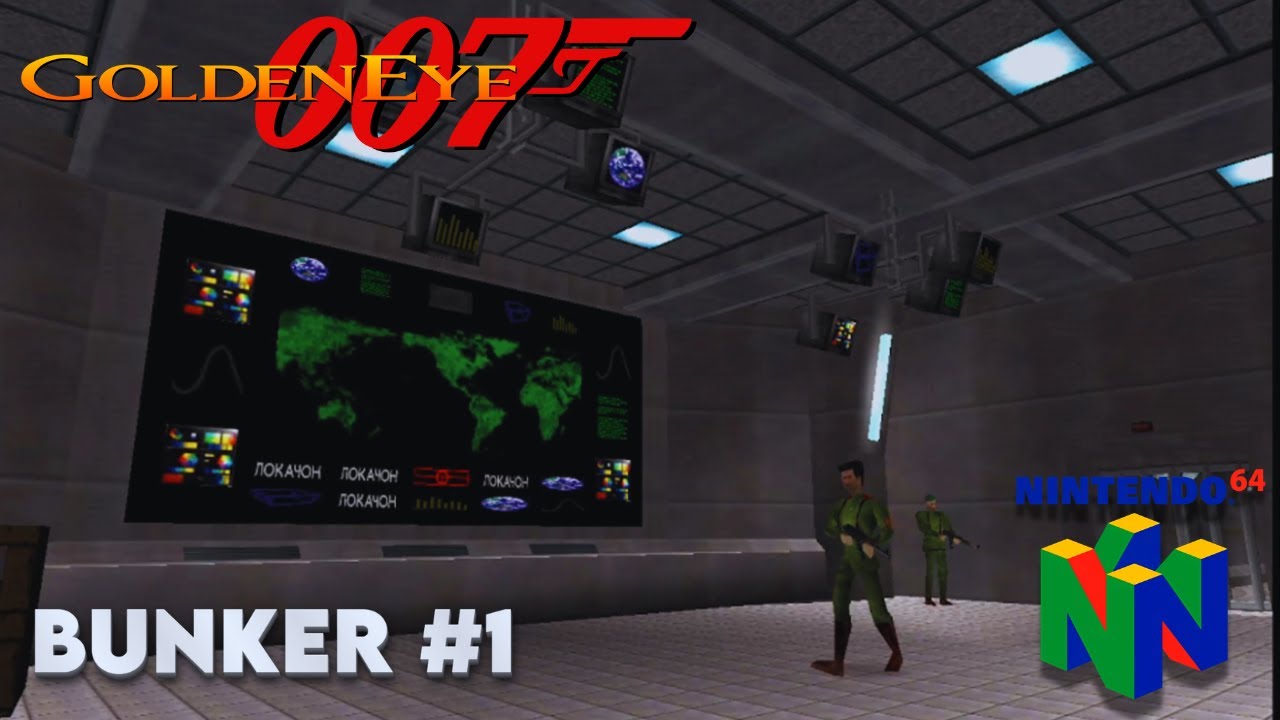 GOLDENEYE 007 DE N64 BUNKER #1 en agente 00 - YouTube