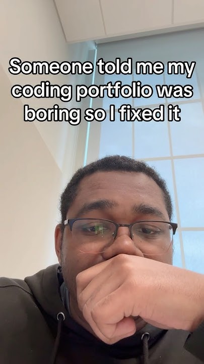 How to Make coding portfolio less boring - YouTube