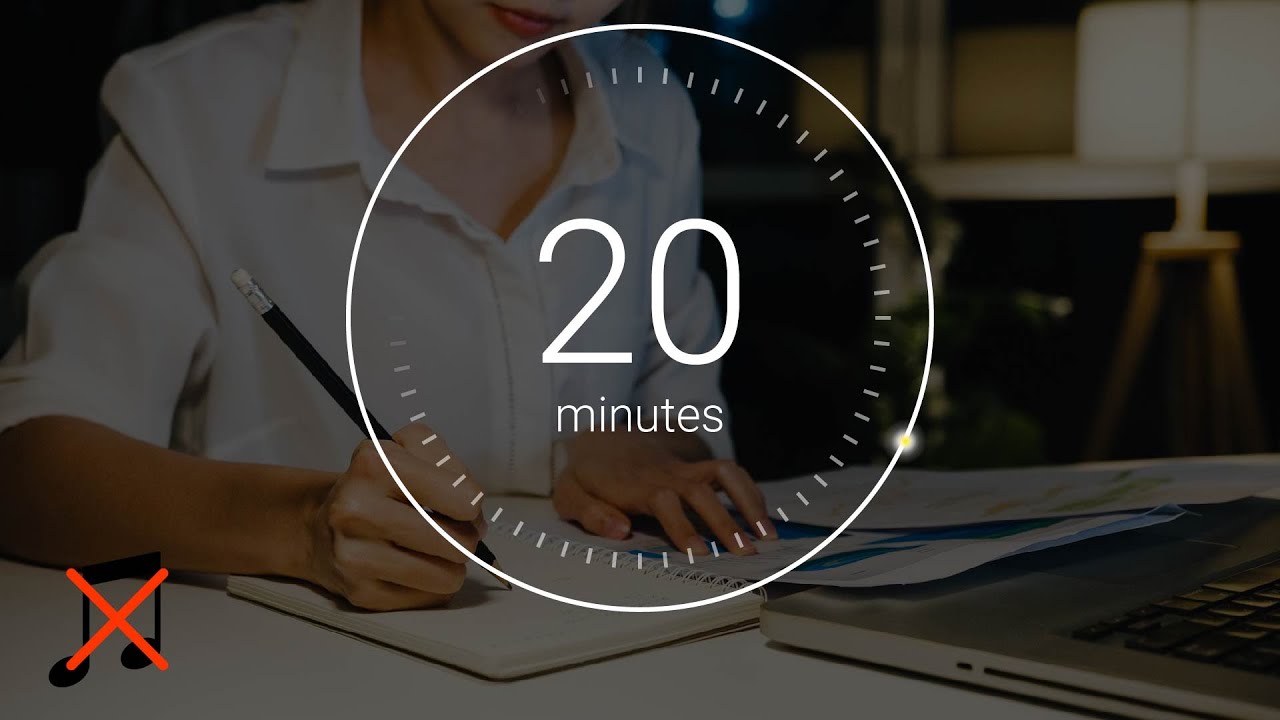 20 Minute Pomodoro Timer / 20 Minute Break (Pomodoro Technique) Without ...