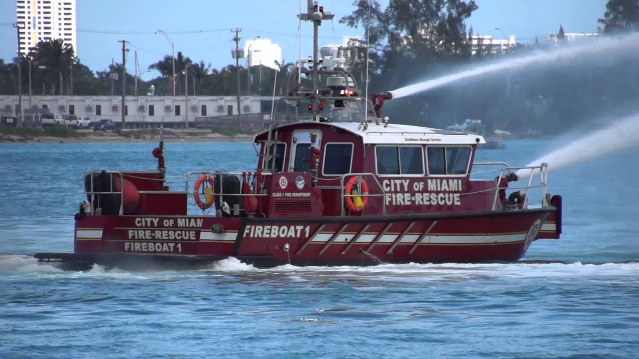 Miami Fireboat 022315 4 - YouTube